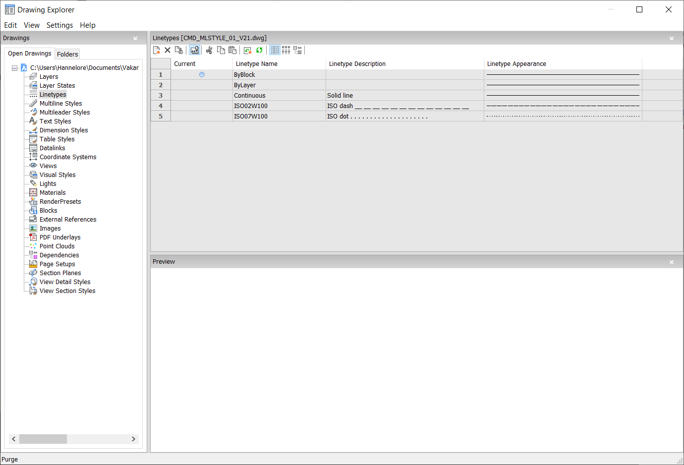 LINETYPE command - BricsCAD | Bricsys Help Center