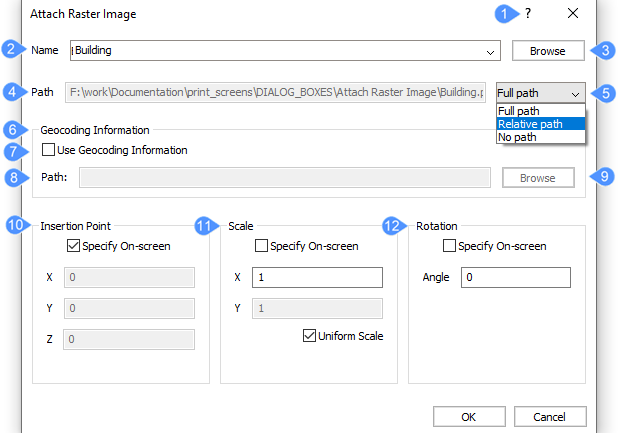 IMAGEATTACH command - BricsCAD | Bricsys Help Center