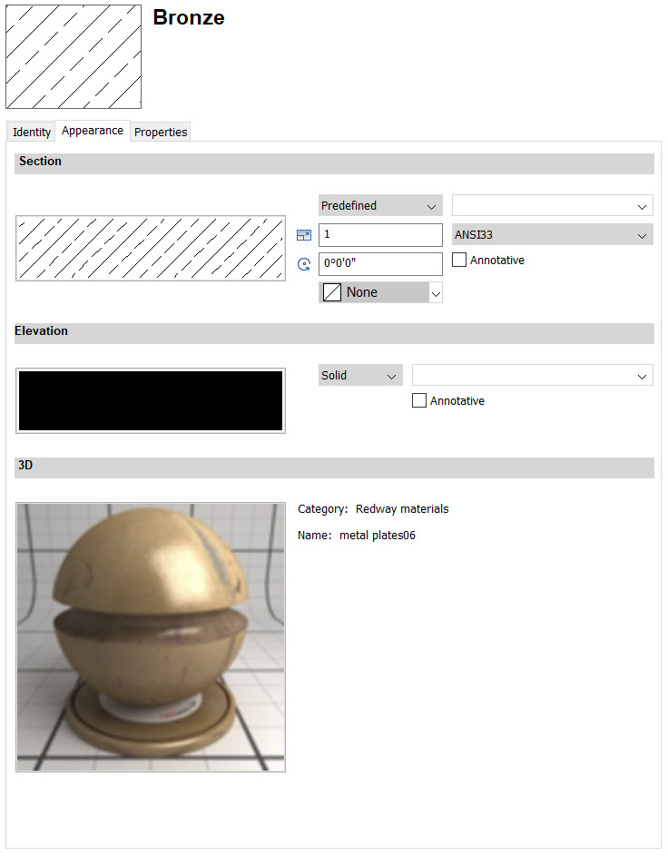 Physical materials - BricsCAD BIM | Bricsys Help Center