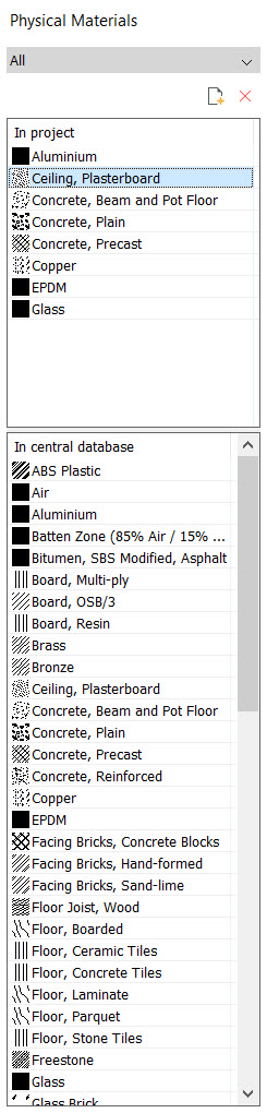 Physical materials - BricsCAD BIM | Bricsys Help Center